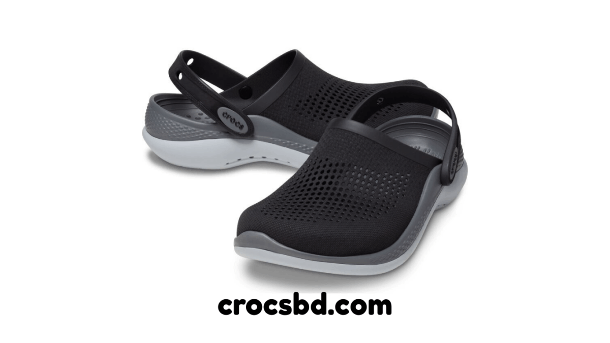Crocs LiteRide 360 Black Grey Ash In Bangladesh - Crocs BD