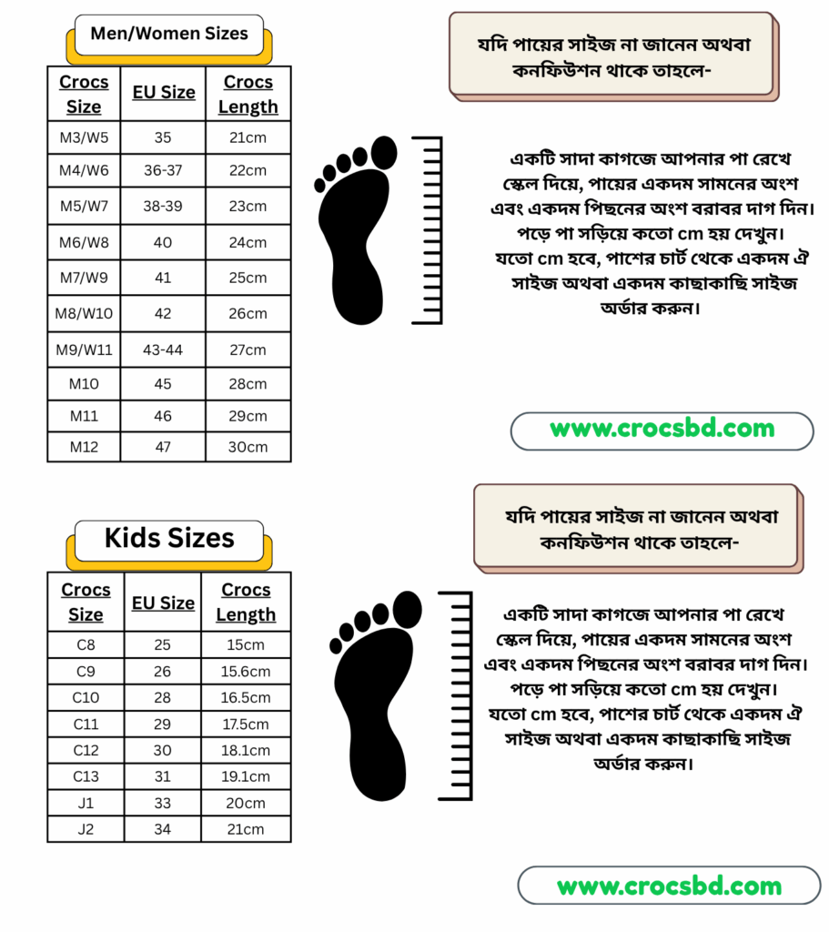Size Help - Crocs BD